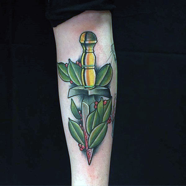 83 Messer-Tattoos (mit ihrer Bedeutung)