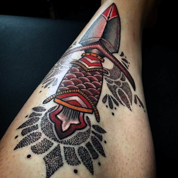 83 Messer-Tattoos (mit ihrer Bedeutung)
