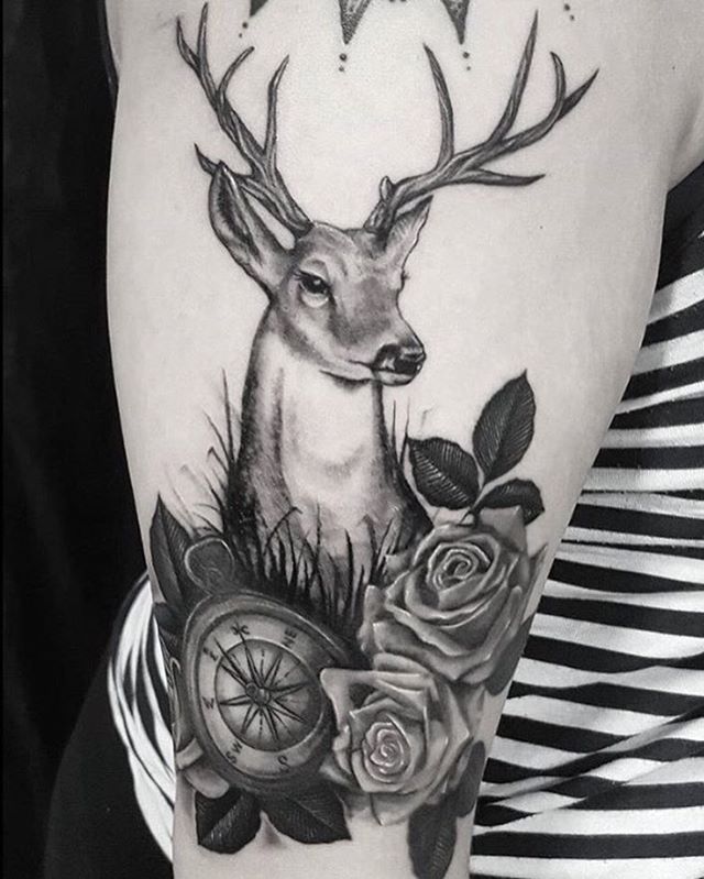 170 Hirsch Tattoo (mit der Bedeutung)