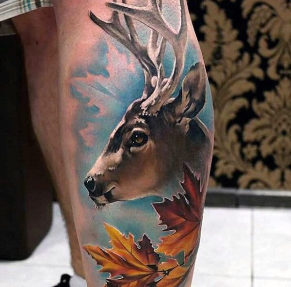 170 Hirsch Tattoo (mit der Bedeutung)