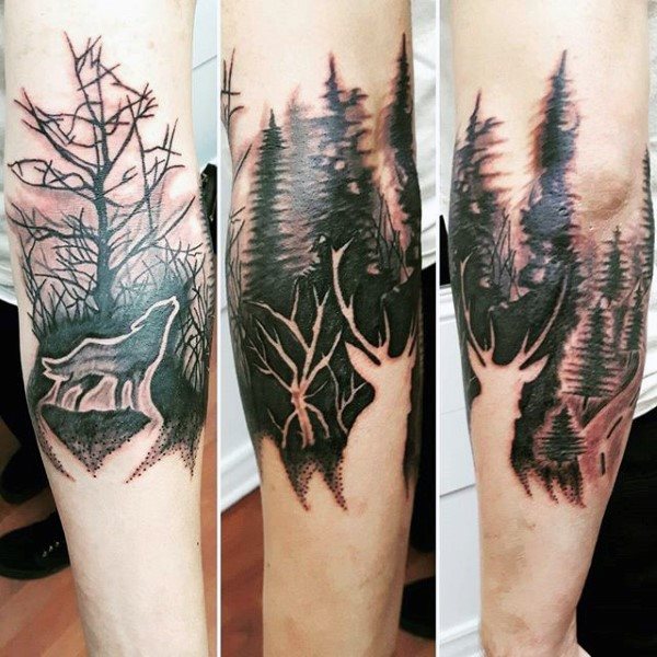100 Tatouages de forêt (Et leur signification)