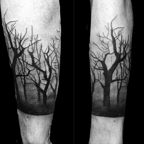 100 Tatouages de forêt (Et leur signification)