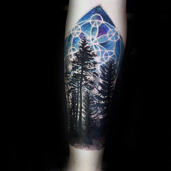 100 Tatouages de forêt (Et leur signification)