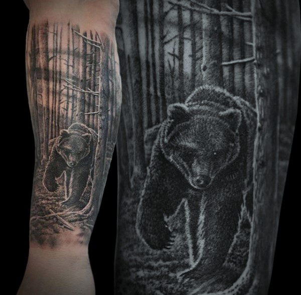 100 Tatouages de forêt (Et leur signification)