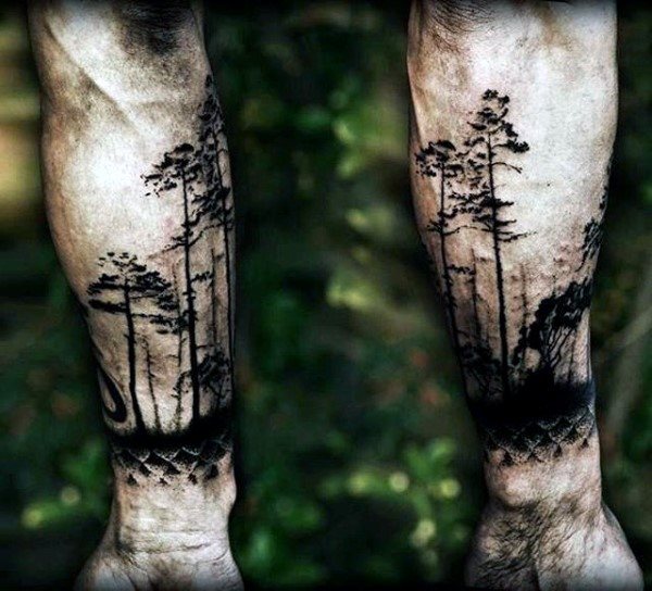 100 Tatouages de forêt (Et leur signification)