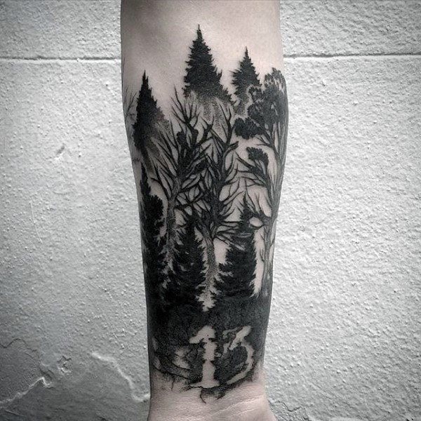 100 Tatouages de forêt (Et leur signification)