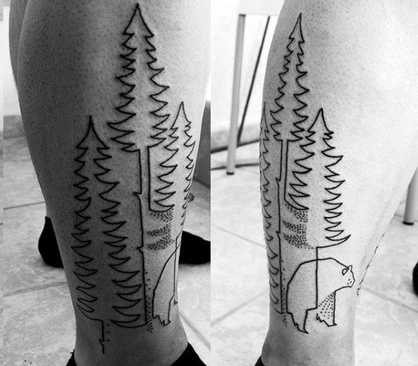 100 Tatouages de forêt (Et leur signification)