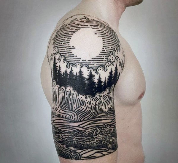 100 Tatouages de forêt (Et leur signification)