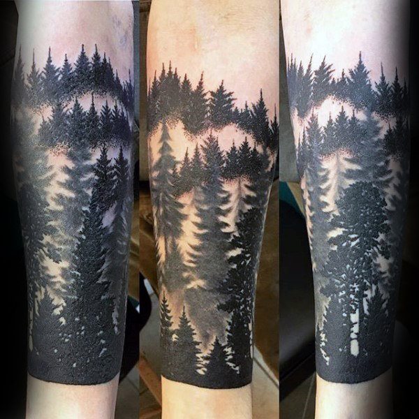 100 Tatouages de forêt (Et leur signification)