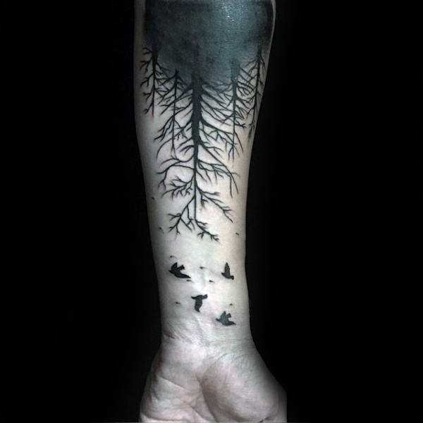 100 Tatouages de forêt (Et leur signification)