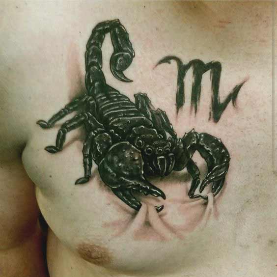 Signe Astro Scorpion Tatouage