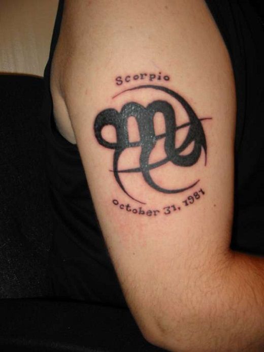 Signe Astro Scorpion Tatouage