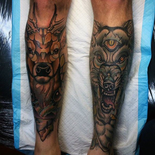 85 Tatouages sur le tibia : Meilleurs dessins