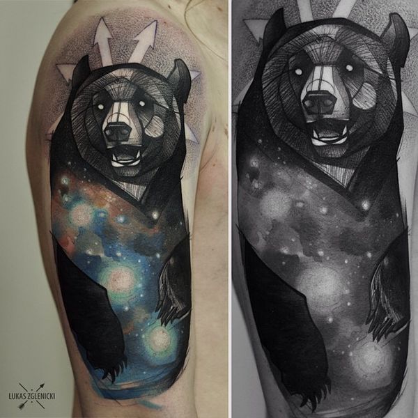150 Tatouages d'ours : Meilleurs dessins et signification