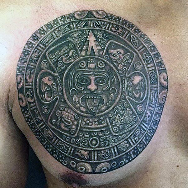 Tatouage Soleil Maya