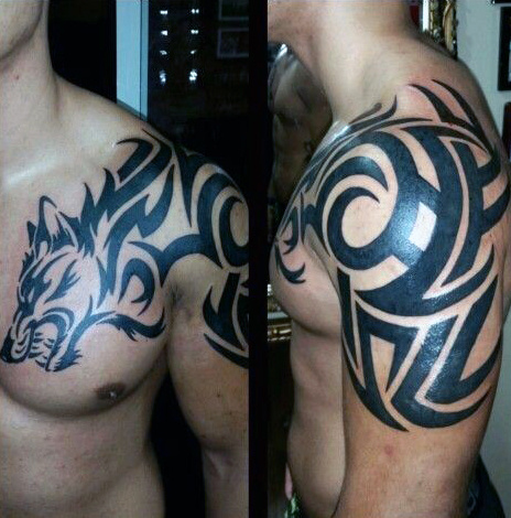 55 Tatouages de LOUP TRIBAL (Et leur signification)