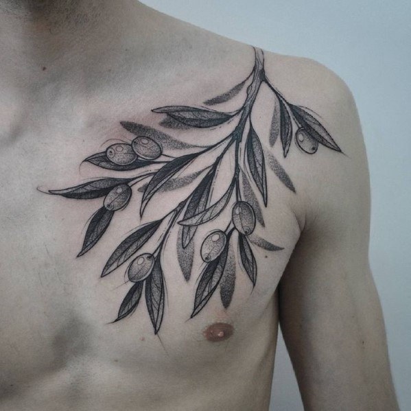Tatouage Branche D Olivier