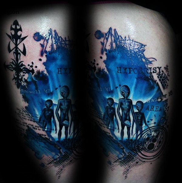 80 Tatuaggi con gli alieni (con significato)