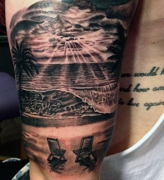 80 Tatuaggi con la spiaggia (con significato)