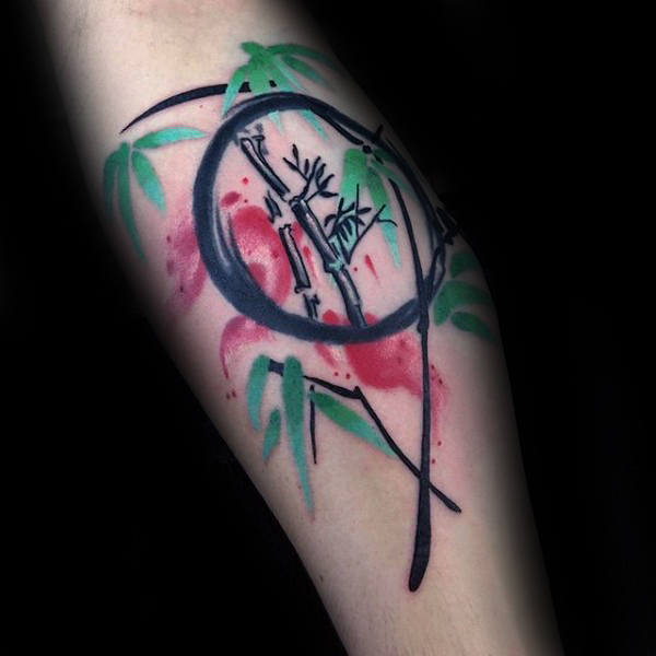 60 Tatuaggi raffiguranti l'Enso, il cerchio zen (con significato)