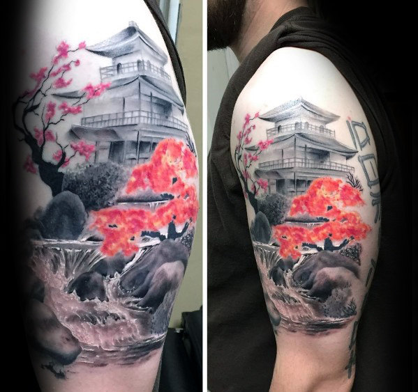 47 Tatuaggi con i templi e i santuari giapponesi (con significato)