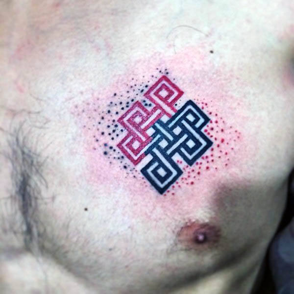47 Tatuaggi con il nodo infinito, simbolo buddista