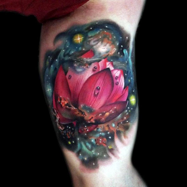 95 de tatuaje cu floare de LOTUS (cu semnificația lor)
